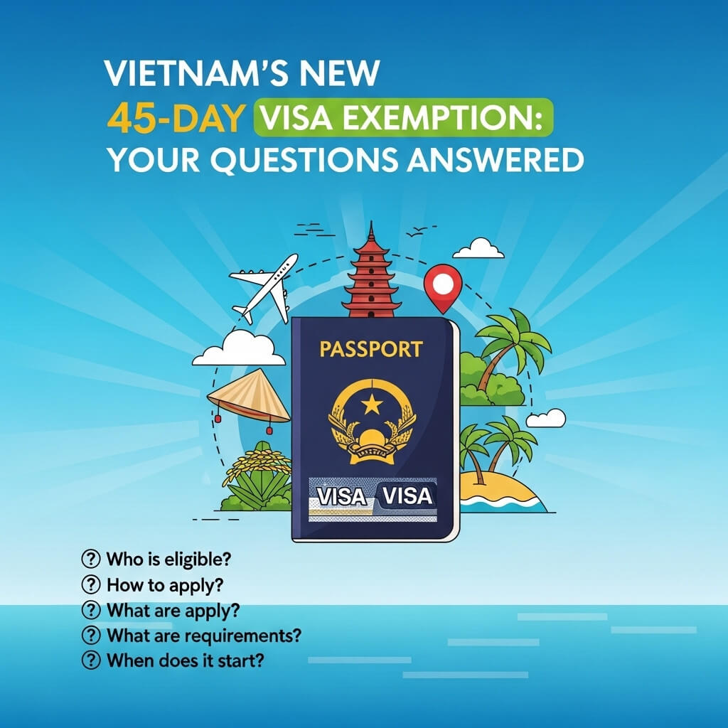 Vietnam’s New 45-Day Visa Exemption: Your Questions Answered (2025 ...